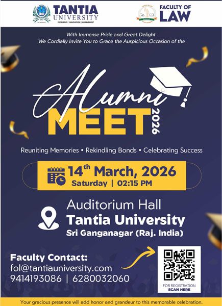 Faculty of Law | Tantia University | Sri Ganganagar Best Private University